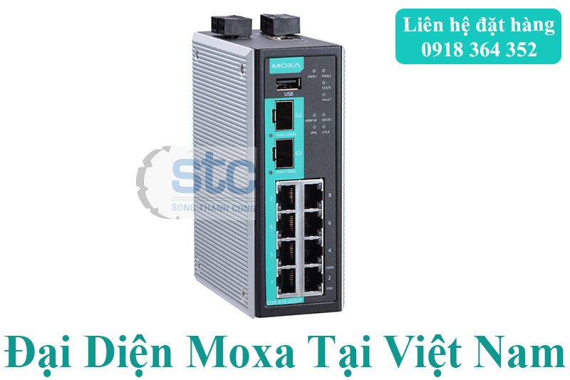 EDR-810-2GSFP-T: 8+2G SFP Industrial Multiport Secure Router with ...