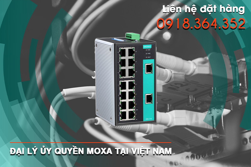 EDS-316-T - Bộ chuyển mạch Ethernet không quản lý với 16 cổng 10 ...