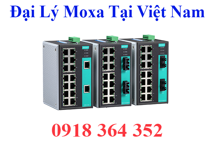 EDS-316-T: Switch công nghiệp 16 cổng 10/100BaseT(X), nhiệt độ từ -40 ...