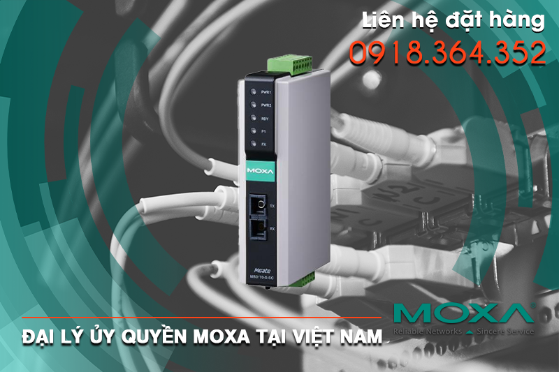 MGate MB3170-M-SC-T - Bộ chuyển đổi Modbus Gateways 1 cổng RS232/485/ ...